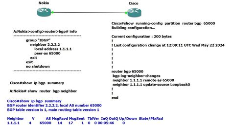 Khaled Shemy On Linkedin Bgp Between Nokia And Cisco Ios