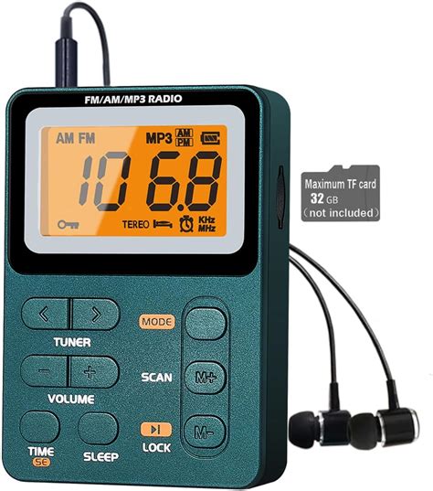Pocket Am Fm Radio Portable Digital Tuning Volume With