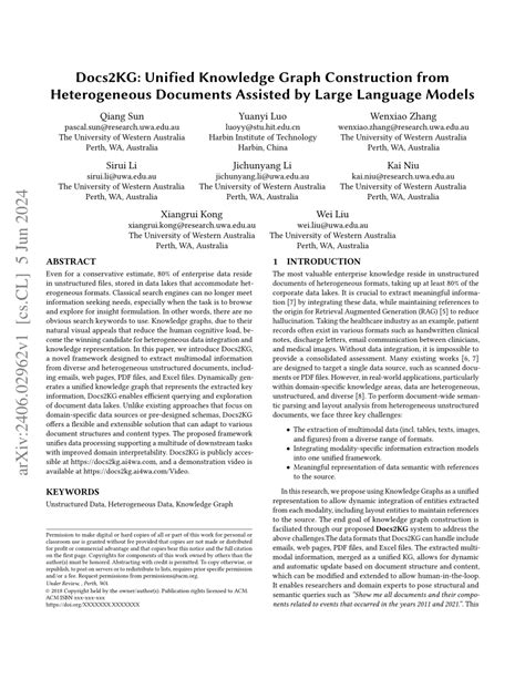 Pdf Docs2kg Unified Knowledge Graph Construction From Heterogeneous