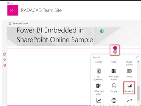 Embed Power Bi In Sharepoint Online Office 365 Integrated Sharing