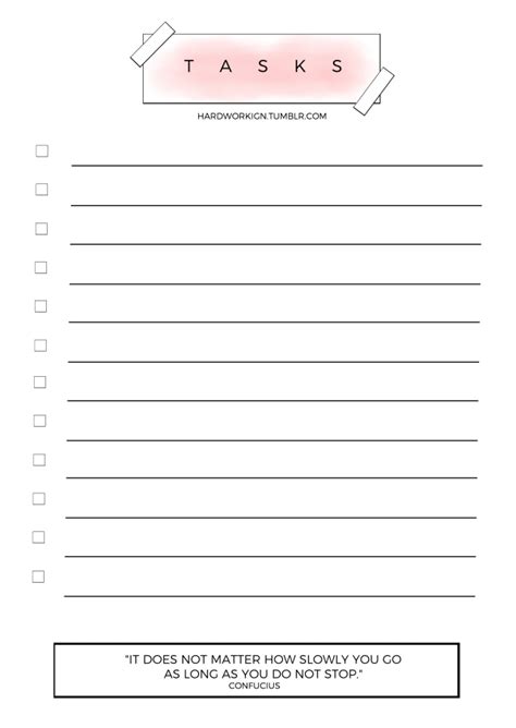 You Got This PRINTABLES Task Lists Just A Simple Set Of Task