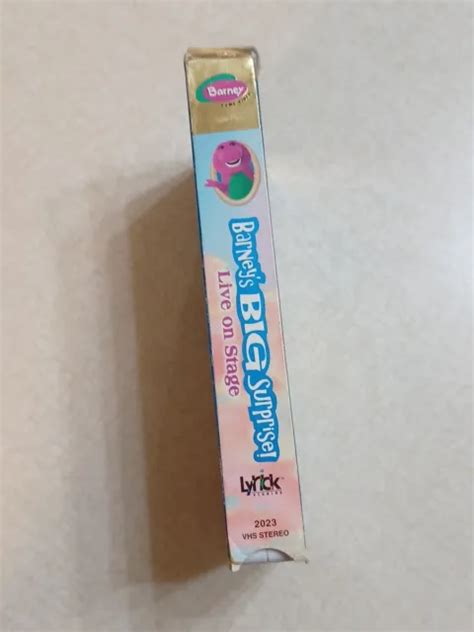 Barney Vhs Tape Barneys Big Surprise Live On Stage Classic Collection