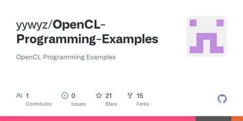 GitHub Yywyz OpenCL Programming Examples OpenCL Programming Examples