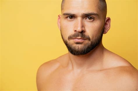 Premium Photo Portrait Of Shirtless Man