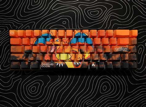 Pokeboard Limited Edition Custom 65 Keyboard Pokemon 006 Charizard