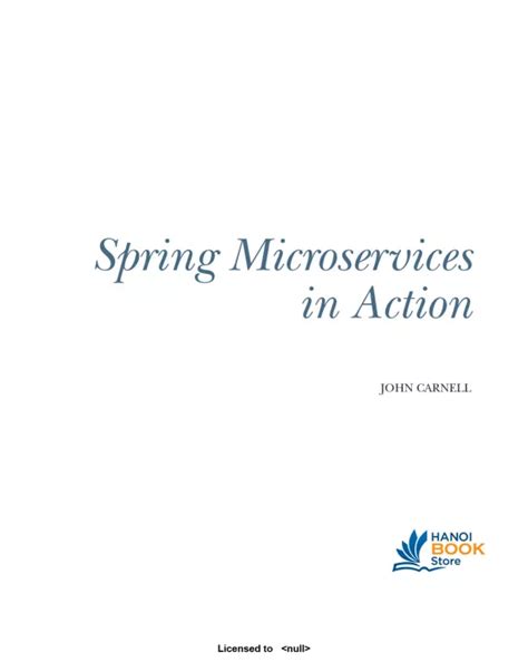Spring Microservices In Action