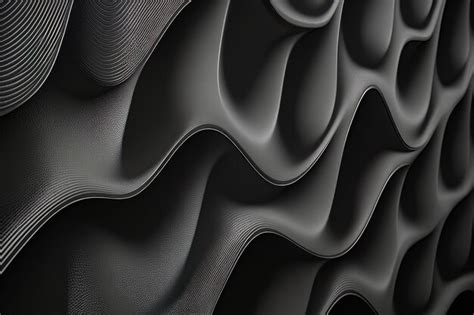 Premium Photo Wavy Dark Gray Textures A Redesigned Illustration Ai Generative