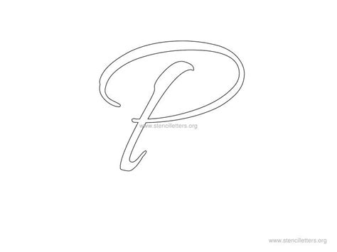 Cursive Wall Letter Stencils To Print Stencil Letters Org