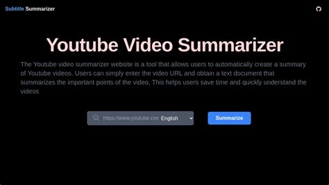 YouTube Summarizer : Reviews, Use cases, Core features, Alternatives - AIAI.Tools