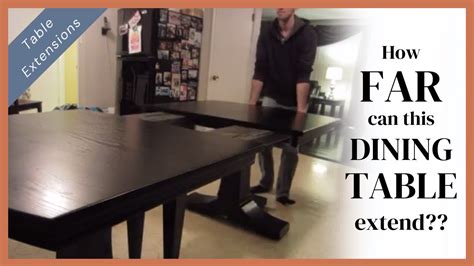 How Far Can This Dining Table Extend Sliding Pedestal Functionability Youtube