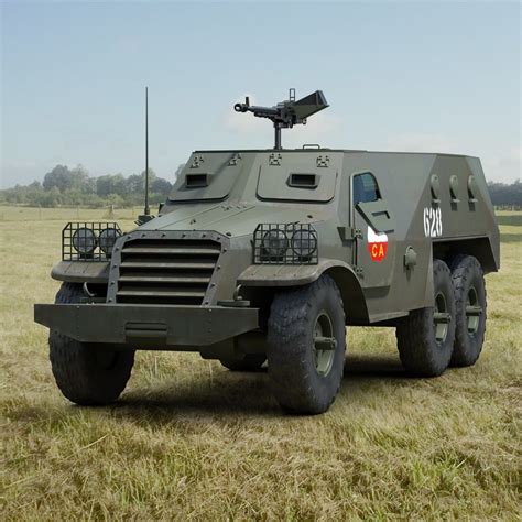 Soviet Btr 152 Armored Personnel 3d Model