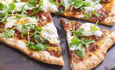 Nduja Pizza With Burrata And Rocket Recipe Sacla