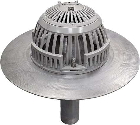 One Piece Spun Aluminum Retro Drains Platinum Roofing Products