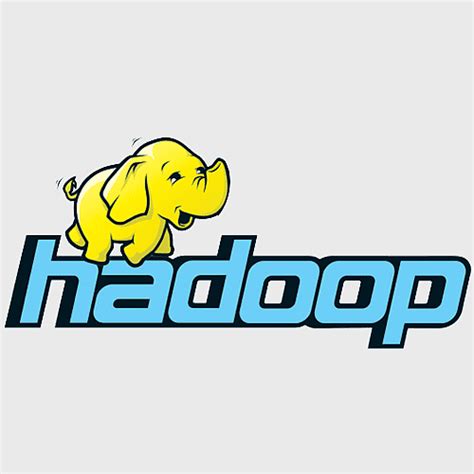 Apache Hadoop Logo Big Data Analysis Hadoop Distributed Filesystem Yellow Elephant Icon Data