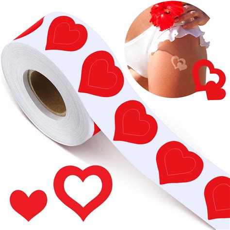 500 Piece Self Adhesive Heart Tanning Stickers For Indoor And Outdoor Use