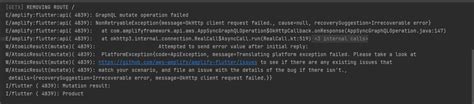 Graphql Mutate Operation Failed · Issue 1280 · Aws Amplifyamplify