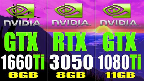 Gtx 1660ti Vs Rtx 3050 Vs Gtx 1080ti 8 Pc Games Benchmark Test