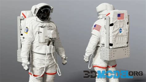 3d Model Spacesuit Nasa Emu Safer Pbr