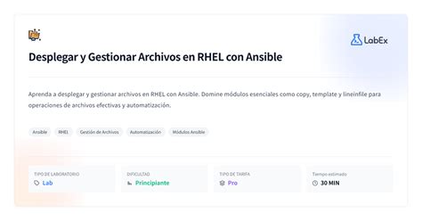 Despliegue Y Gestión De Archivos En Rhel Con Ansible Labex