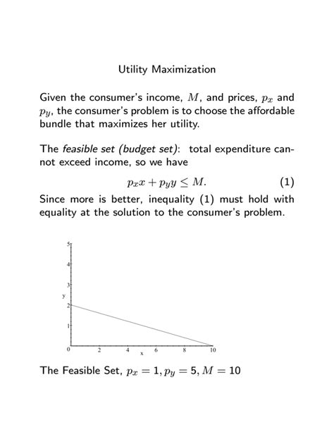 Utility Maximization The Ohio State University