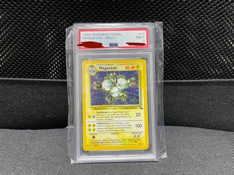 Pokemon Card TCG Vintage Base Set Magneton PSA Hobbies Toys Toys Games On Carousell