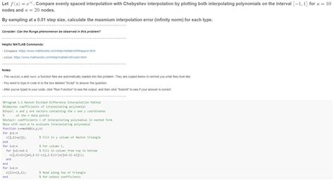 Let Fxe∣x∣ Compare Evenly Spaced Interpolation
