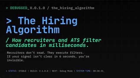 Debugged V010 The Hiring Algorithm