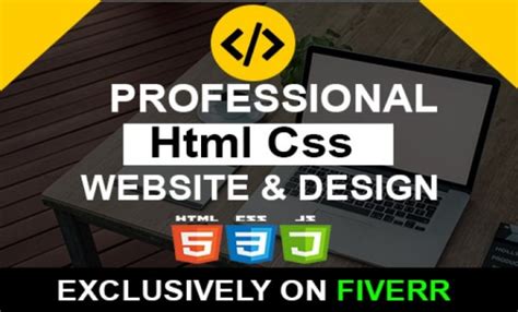 Create A Professional Website Using Html Css Javascript By Tawhiddesigner Fiverr