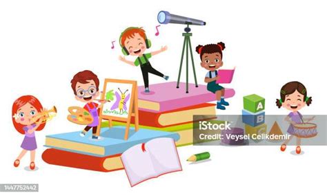 Abc 블록 Abc 문자를 가진 귀여운 아이들의 벡터 그림 개념에 대한 스톡 벡터 아트 및 기타 이미지 개념 개념과 주제