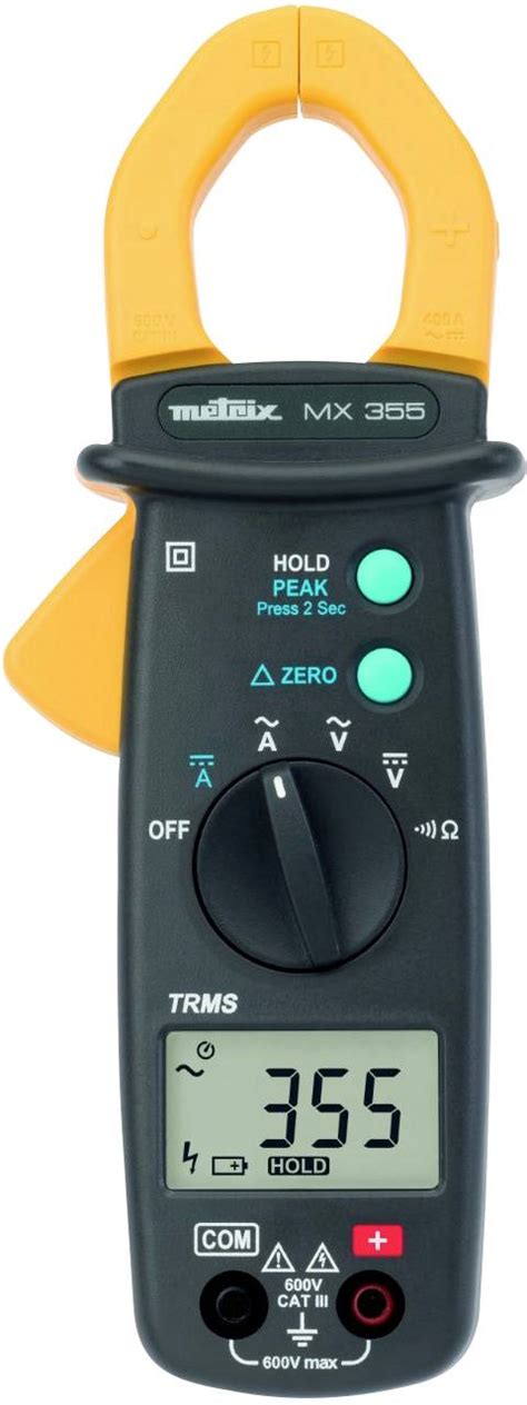 Metrix Mx0355 Clamp Meter Handheld Multimeter Cat Iii 300 V