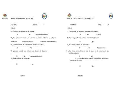 Pre Test Post Test Pdf