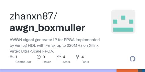 GitHub Zhanxn87 Awgn Boxmuller AWGN Signal Generator IP For FPGA