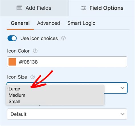 Using Icon Choices Wpforms