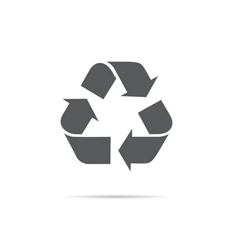 Recycle Triangle Icon Vector Recycling Rotation Sign Symbol Concept