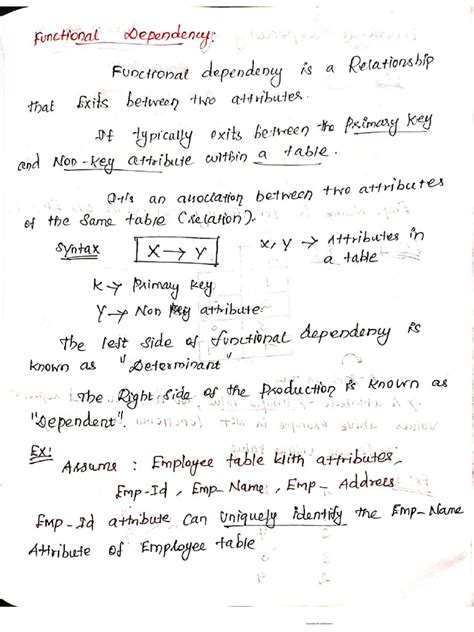 F D And Normalization Dbms Pdf