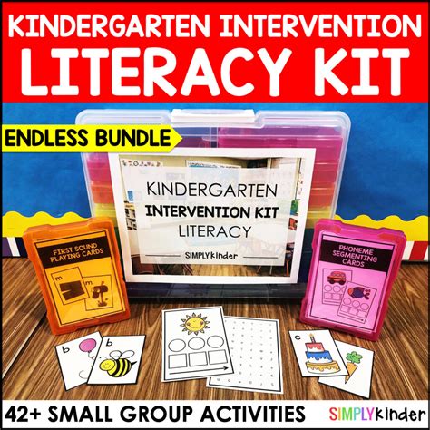 Literacy Intervention Kit Centers And Activities Kindergarten Small