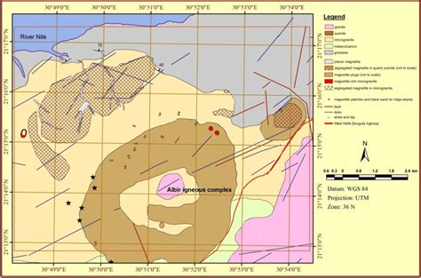 Detailed Geological Map Of The Study Area Download Scientific Diagram