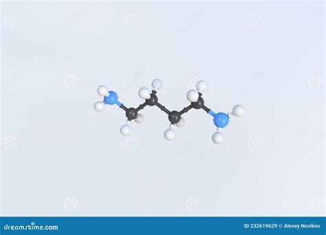 Putrescine Molecule It Is Toxic Diamine It Belongs To The Group Of