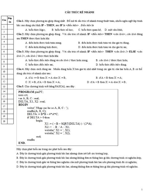trac nghiem cau truc re nhanh pdf
