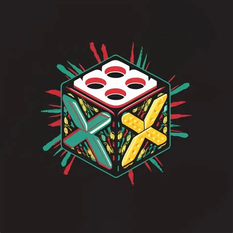 Logo Design For Multiplier Dynamic Dice And X On A Clear Background