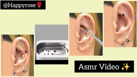 Ear Piercing Infection Treatment Asmr Video Asmr Youtube