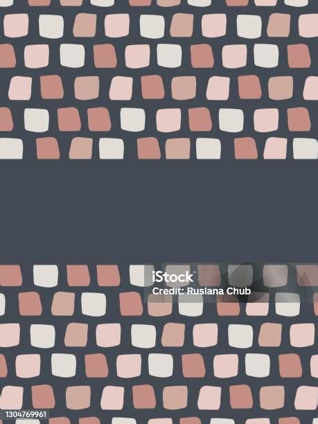 추상적 인 사각형과 마름모꼴이있는 현대적이고 세련된 포스터 템플릿은 파우더 핑크 색상입니다 현대 초대장 전단지 노트북 커버 포스터 엽서 포장 디자인 벡터 그래픽 0명에 대한