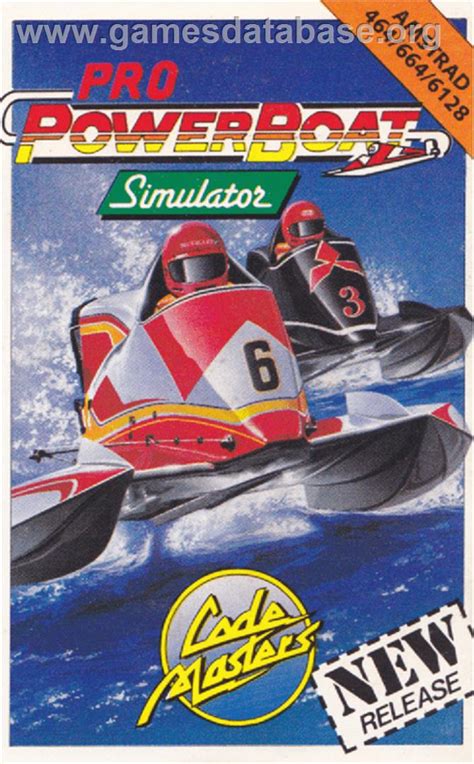 Pro Powerboat Simulator Amstrad CPC Artwork Box