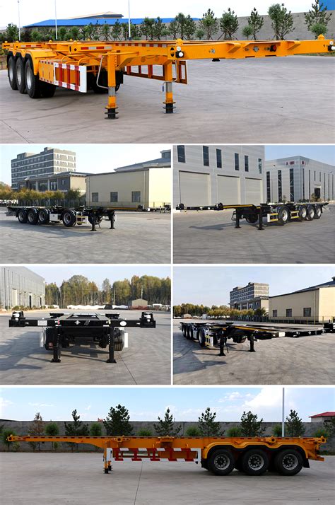 40ft Tri Axle Container Skeletal Semi Trailer Tianhongtrailer