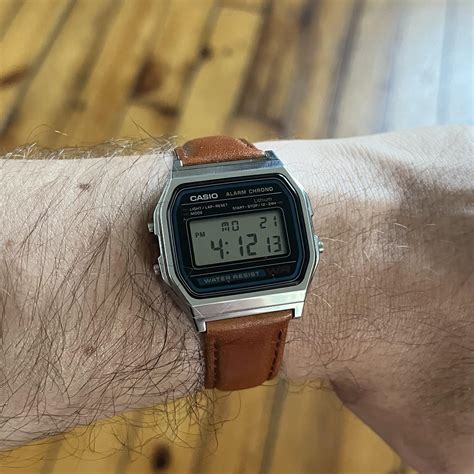 A158 With Leather Strap R Casio
