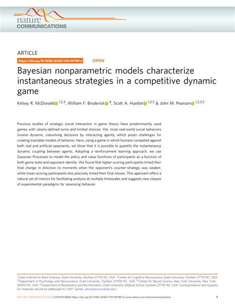 PDF Bayesian Nonparametric Models Characterize Instantaneous
