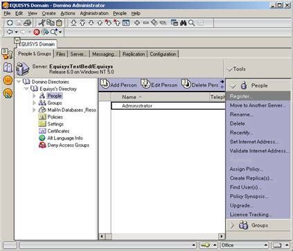 Email Gateway Lotus Notes Configuring A Lotus Notes Server Creating A Lotus Notes User