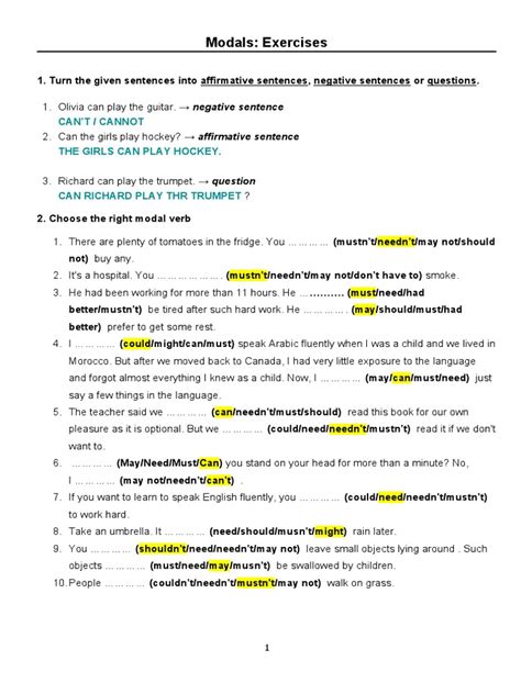 Homework 1 Modals Correction Pdf Linguistics Cognitive Science