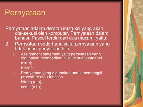 Struktur Bahasa Pascal[1] Ppt