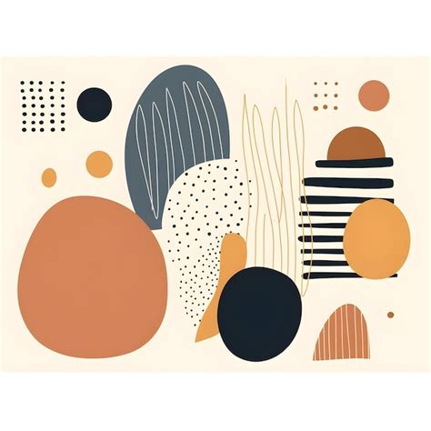 Premium Photo Colorful Random Shapes Abstract Art Background